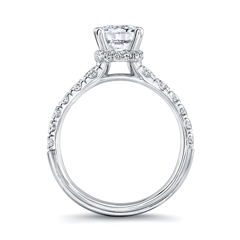 Uneek Fine Jewelry Uneek Unity Collection Under-Halo Round Engagement ...