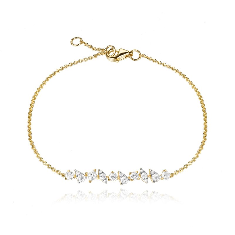 Miss Mimi By Yael Lab Diamond Cluster Bracelet In Yellow CLUSTER-LAB ...