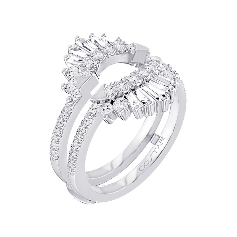 Large & Small Baguette & Round Diamond Enhancer R14736B - Costar