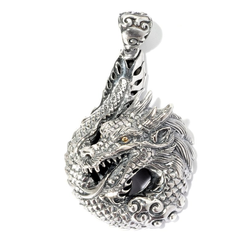 Samuel B STERLING SILVER/18K DRAGON PENDANT 53549P.SLGO - Kingston Fine ...