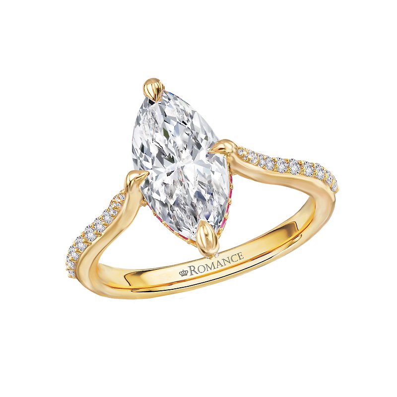 Sam's Signature Collection Ruby and Diamond Accented Semi-Mount ...
