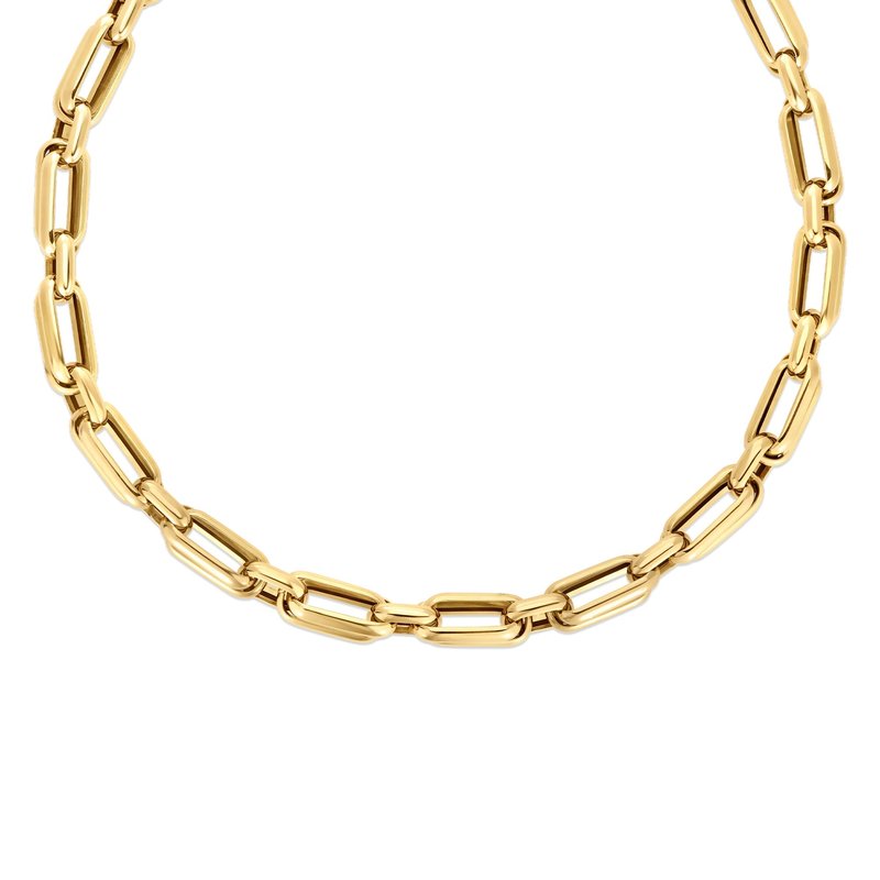 Roberto Coin Designer Gold Mixed Link Chain Necklace DESIGNER-GOLD ...