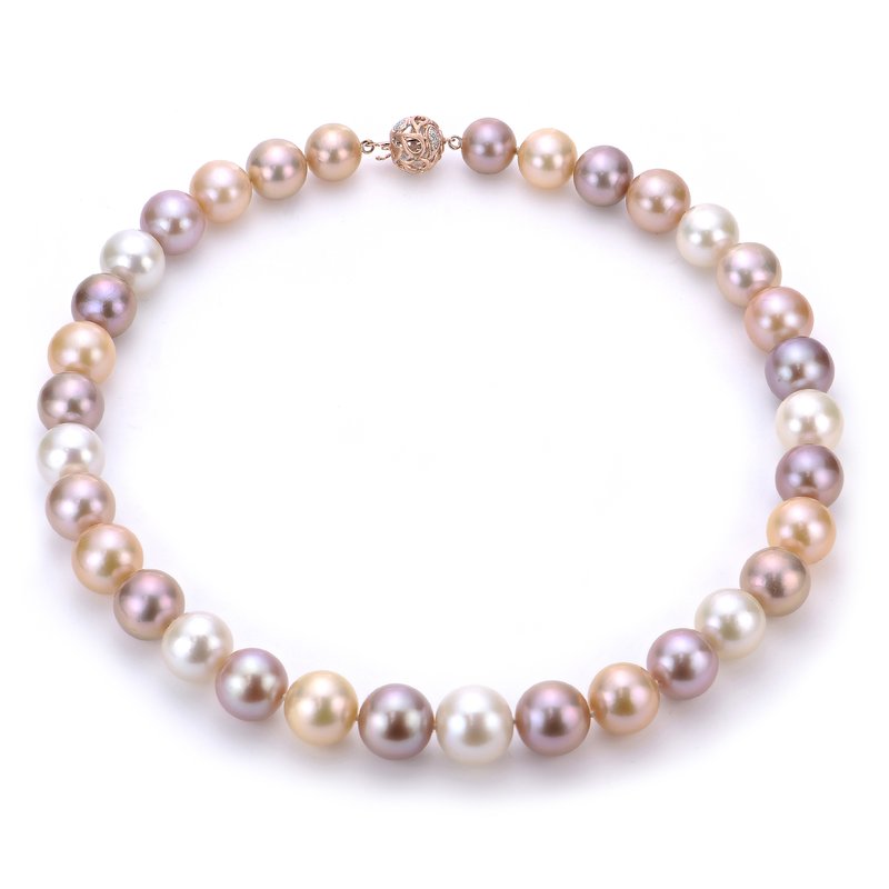 Imperial Pearl 14KT Rose Gold Freshwater Pearl Necklace 961375/RG-DIA ...