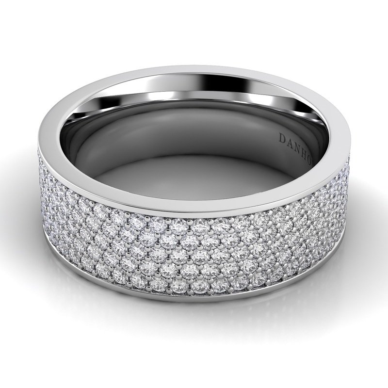 Danhov Classico Flat Diamond Band CB106 Kassab Jewelers