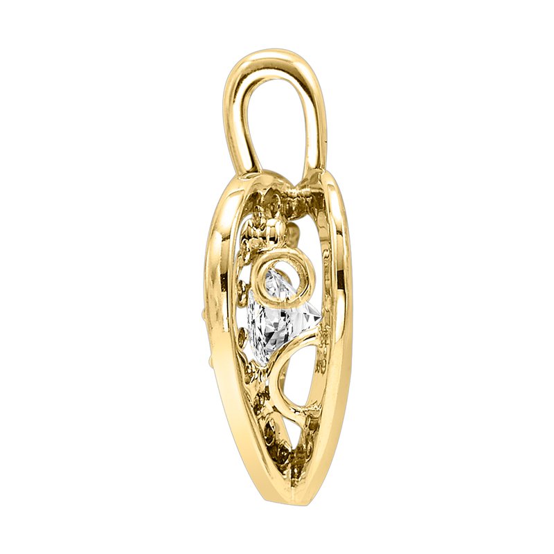 Rhythm of Love 14Kt Yellow Gold Diamond 1/3Ctw Pendant ROL1009-4YC ...