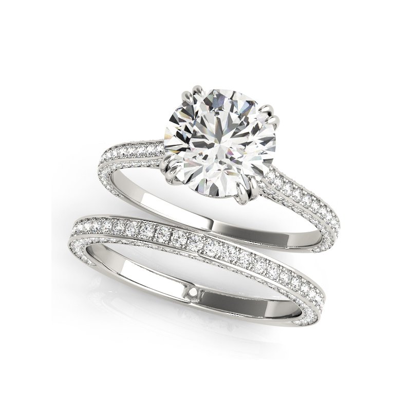 Engagement Rings Single Row Prong Set