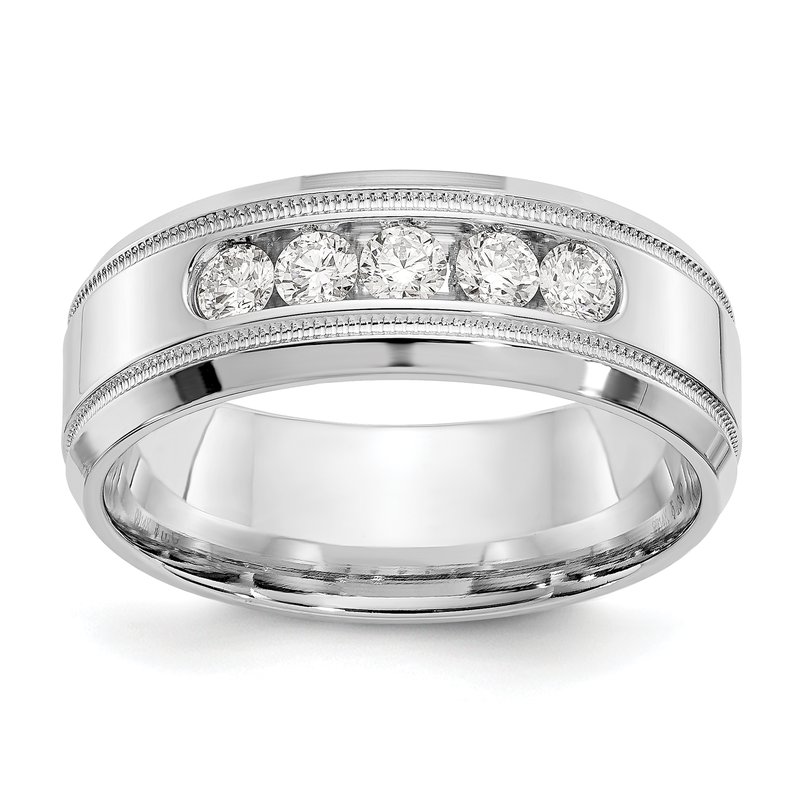 True Origin 14K White Gold 1/2 carat Lab Grown Diamond VS+ F+ Size 10 ...