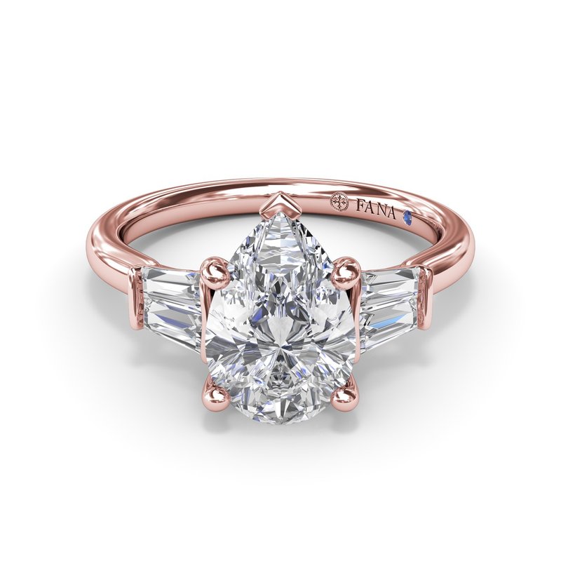 Double Pear Diamond Engagement Ring S4108-PS-150CT - Fana