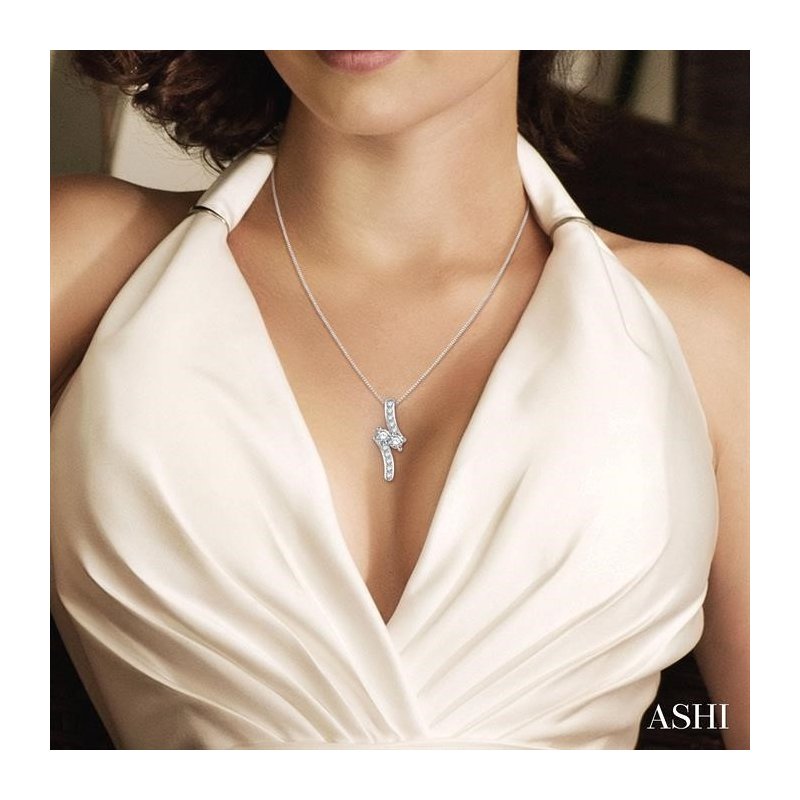 2 stone diamond pendant store