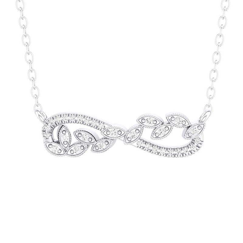 Infinity Fancy Diamond Bar Necklace RP33950 - Costar