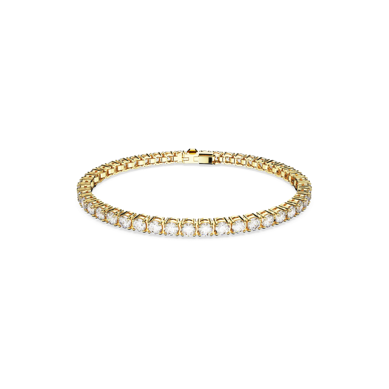 Tennis bracelet swarovski gold store