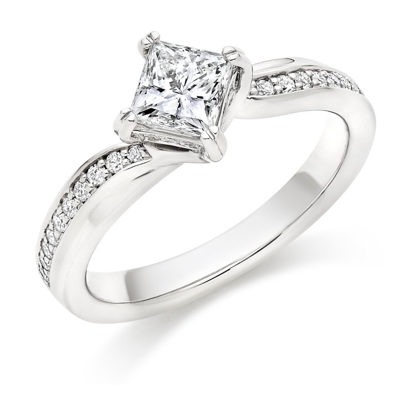 Raphael Bridal Solitaire with Diamond Set Shoulders ENG4264 SMT - Trust ...
