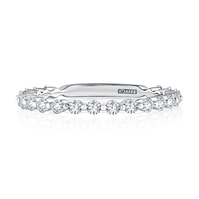 A.JAFFE Single Prong Three Quarter Way Diamond Band WRC1162T - Diamond ...