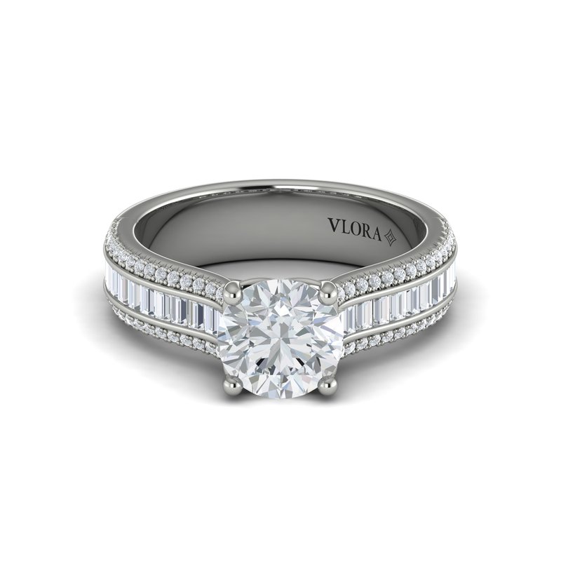Vlora Opulent Cathedral Round Diamond Engagement Ring VSC20212-RD15 ...