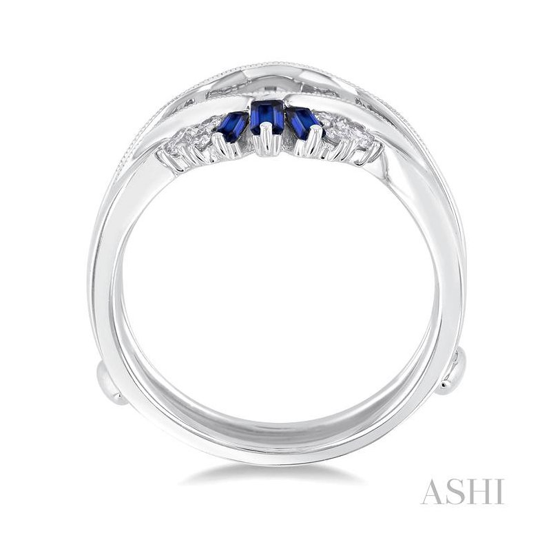 ASHI Gemstone & Diamond Insert Ring 29967PCFGSPWG - Casale Jewelers
