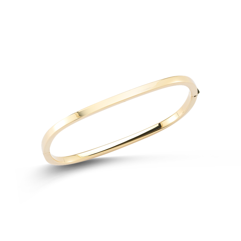 Roberto Coin Designer Gold Square Bangle DESIGNER-GOLD-SQUARE-BANGLE ...