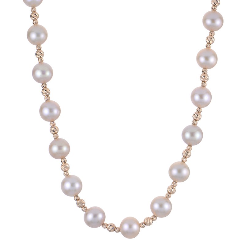 14KT Rose Gold Freshwater Pearl Necklace