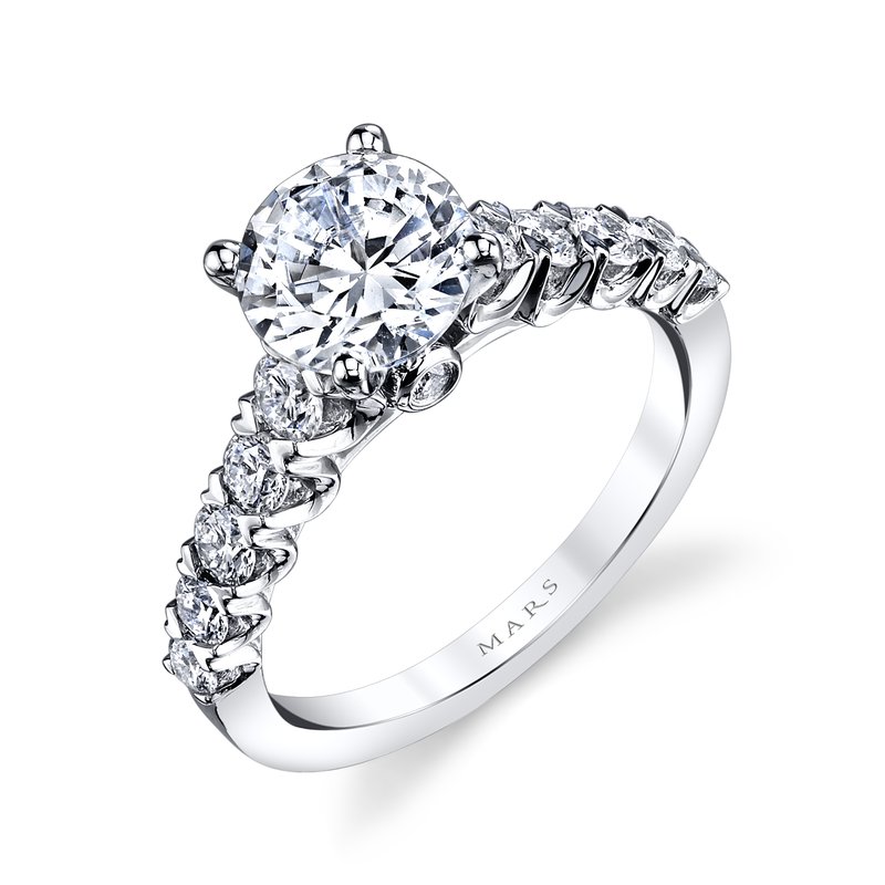 Mars Fine Jewelry Engagement Ring 26343 - The Diamond Family