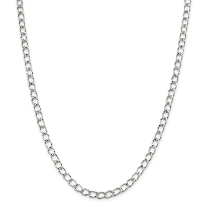 Sterling Silver 5.25mm Curb Chain