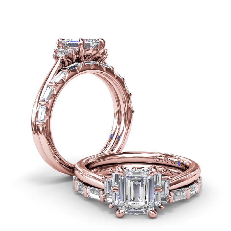 Cluster Diamond Engagement Ring S4119 - Fana