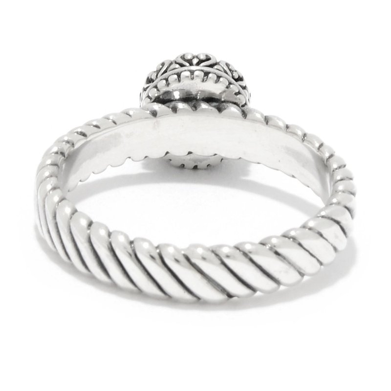 Samuel B STERLING SILVER ROUND CORAL STACK RING 57388R.SLCOR - Osborne ...