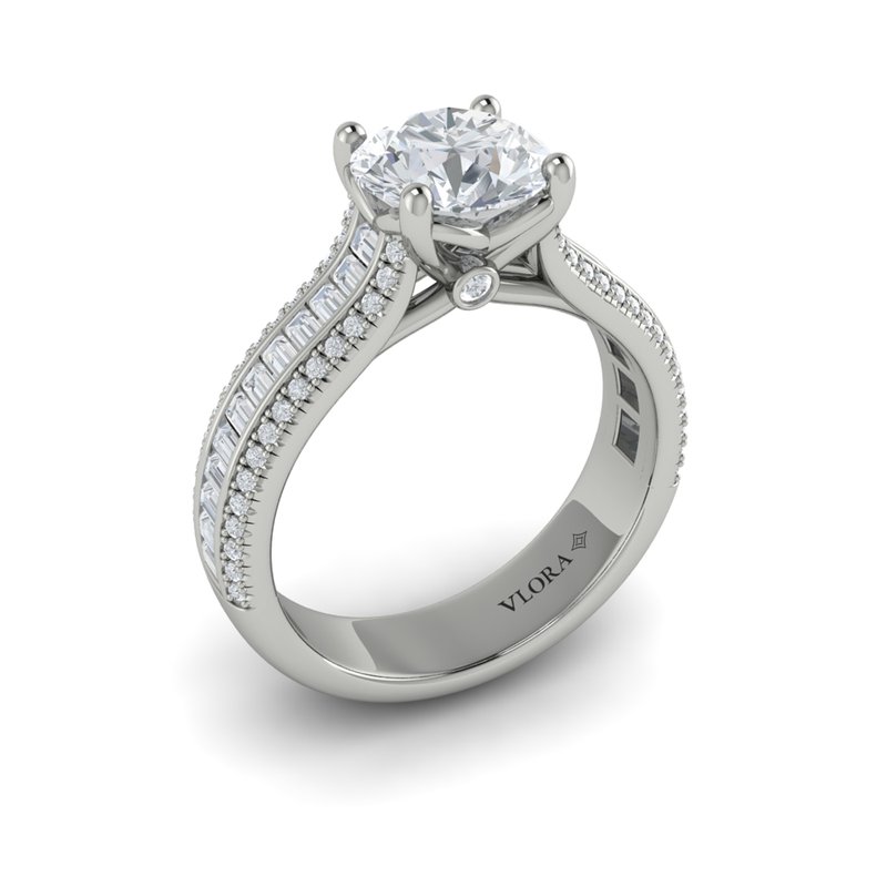 Vlora Opulent Cathedral Round Diamond Engagement Ring VSC20212-RD15 ...