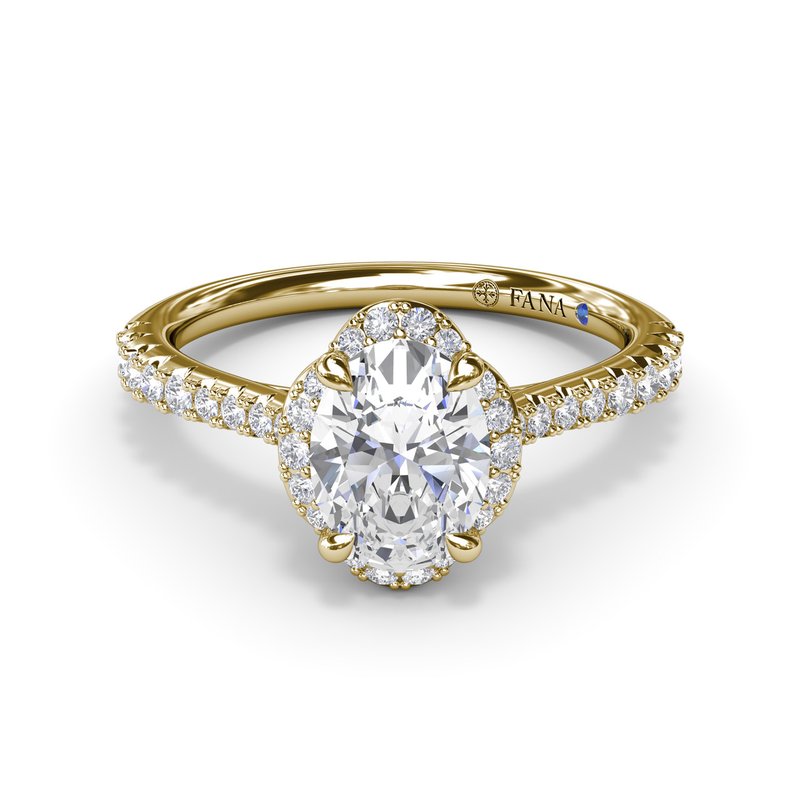 Blossoming Oval Diamond Engagement Ring S4097 - Fana
