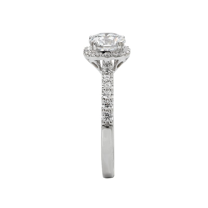 Romance Halo Semi-Mount Diamond Ring 117499-100K - KIM International