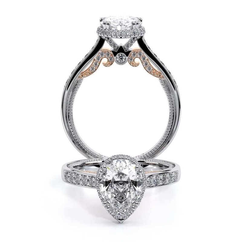 Verragio Insignia-7102pear-14k Two Tone Pear 1809_14K_INS_TWO - Diamond District