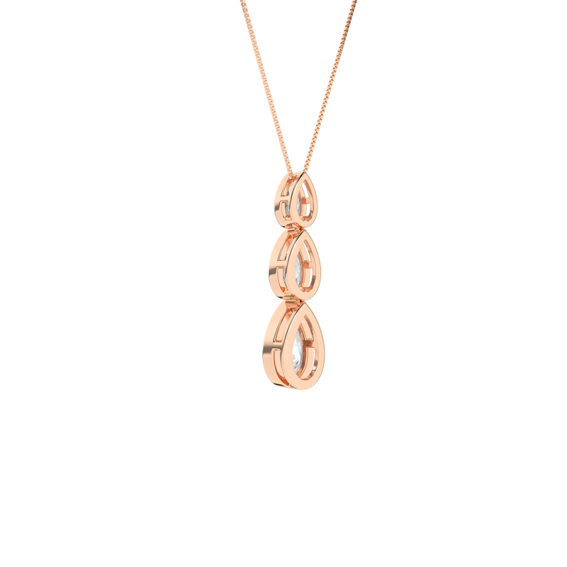 Revelation Seamless™ 3-Stone Graduated Diamond Drop Pendant Revelation Seamless™ 3-Stone Graduated Diamond Drop Pendant