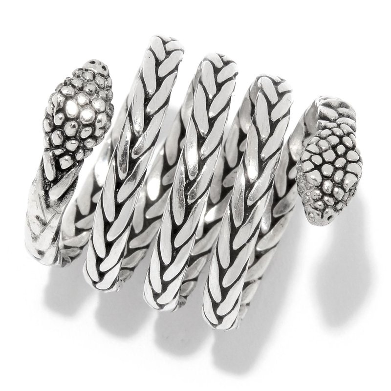 Samuel B STERLING SILVER SNAKE RING 57813R.SL - Schnacks Fine Jewelry