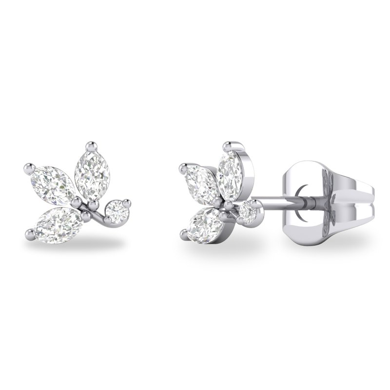 Oval, Marquise, & Round Diamond Fancy Stud Earrings RE23011 - Costar