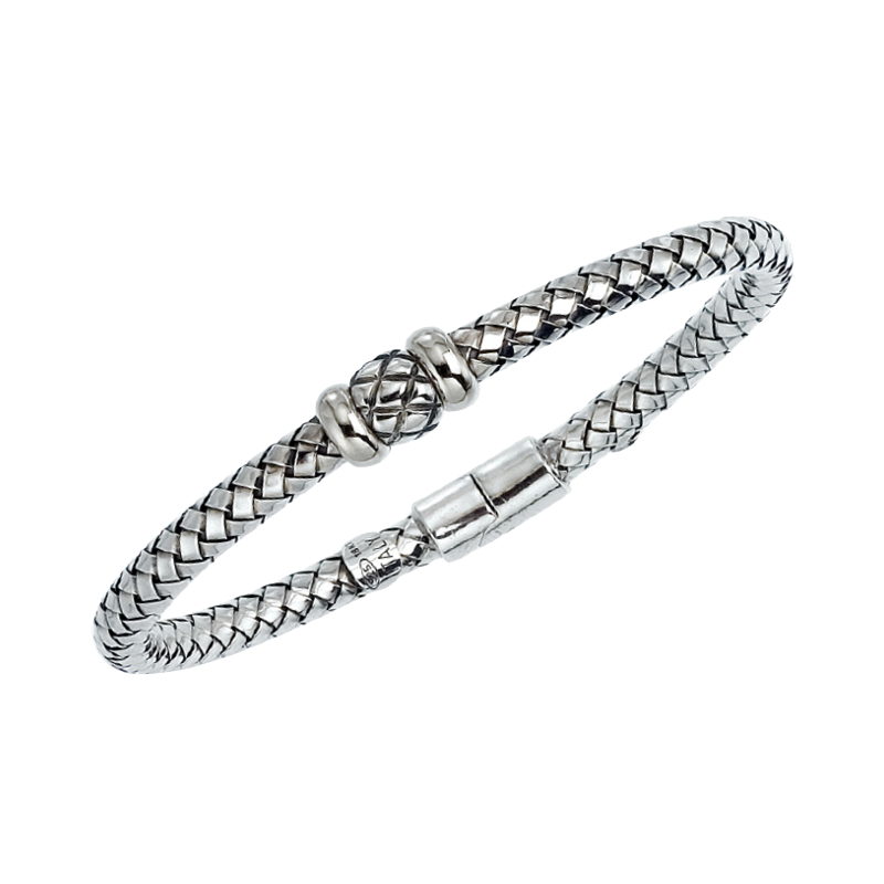 Single Traversa Station Sterling Traversa Spring Bangle Bracelet VHB ... Single Traversa Station Sterling Traversa Spring Bangle Bracelet VHB ...