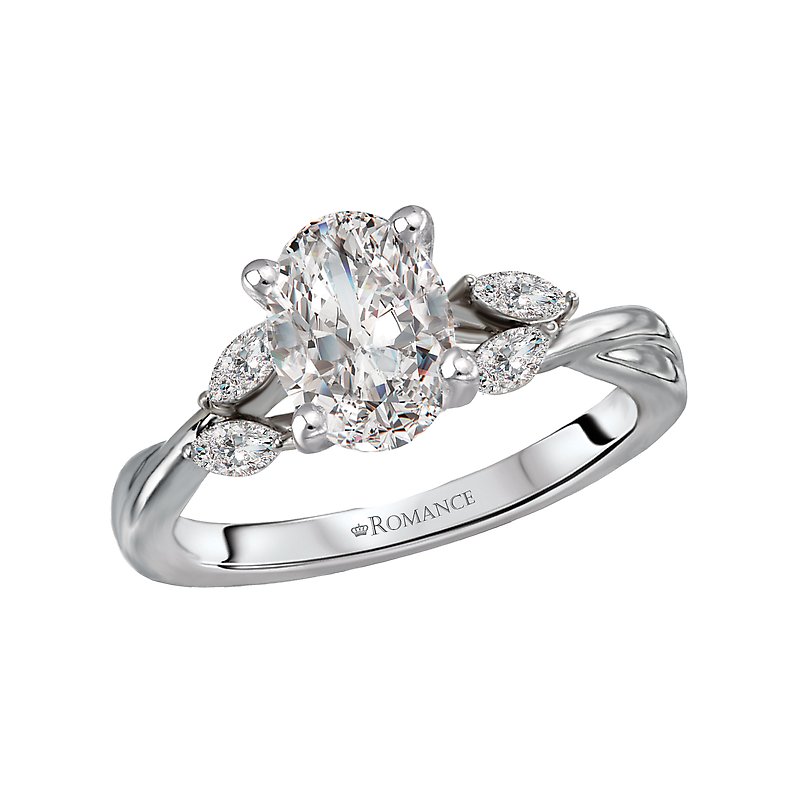 Romance Classic Semi-Mount Diamond Ring 160112-OV100 - KIM International