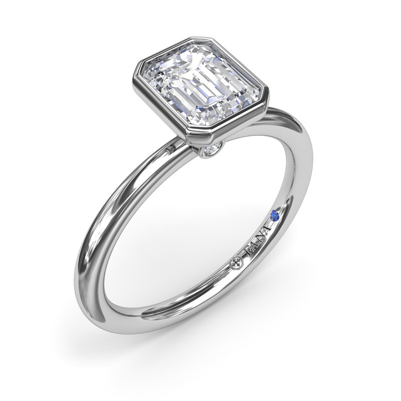 Modern Solitaire Diamond Engagement Ring S4067 - Fana