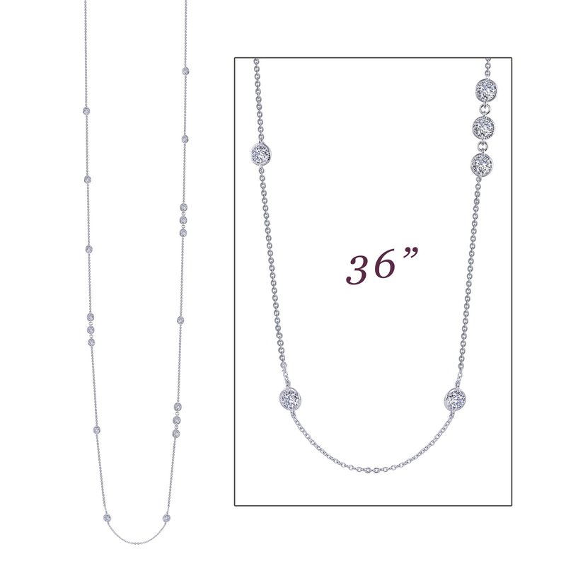 LaFonn 6.48 CTW Station Necklace N0083CLP36 Kennedy Jewelers