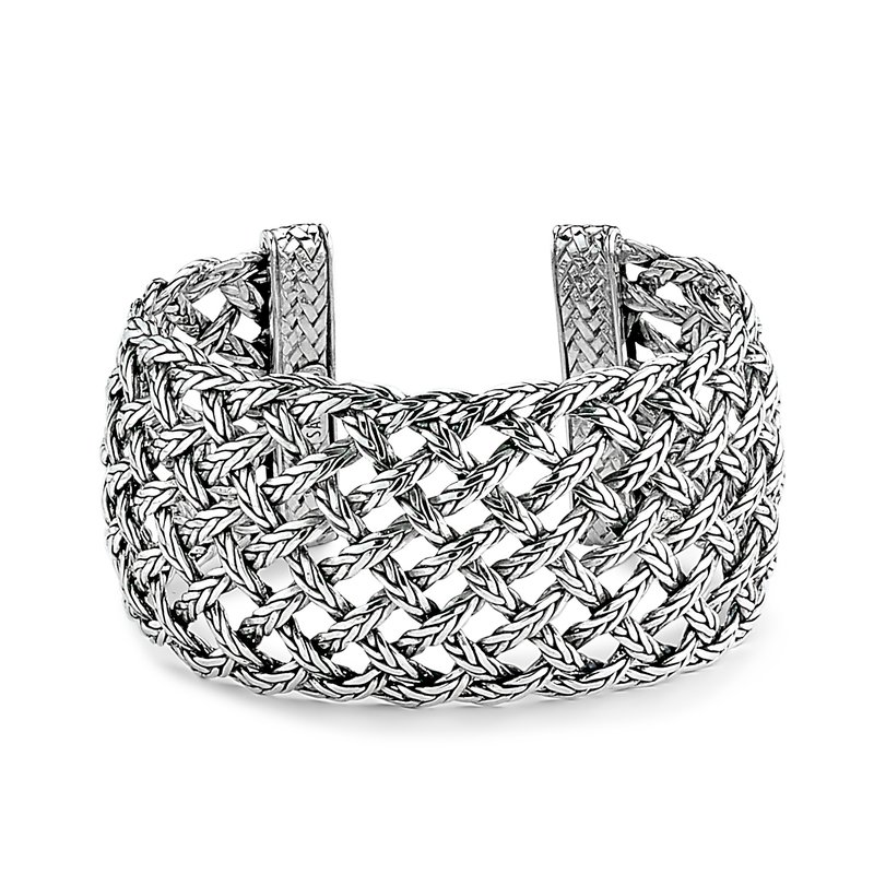 Samuel B STERLING SILVER BRAIDED & WOVEN DESIGN BANGLE JCK 2021 AWARD ...