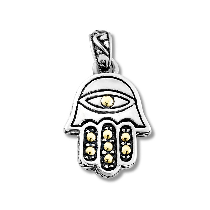 Samuel B STERLING SILVER/18K HAMSA PENDANT 59526P.SLGO - Schnacks Fine ...