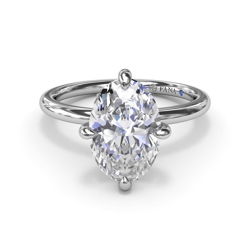 Four Prong Solitaire Diamond Engagement Ring S4362 - Fana