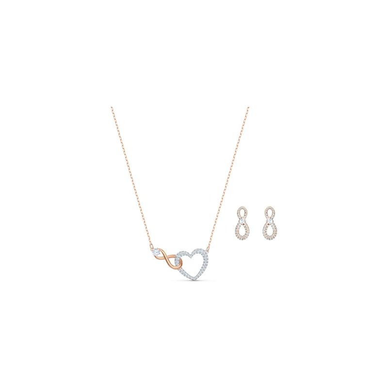 Infinity heart necklace swarovski store