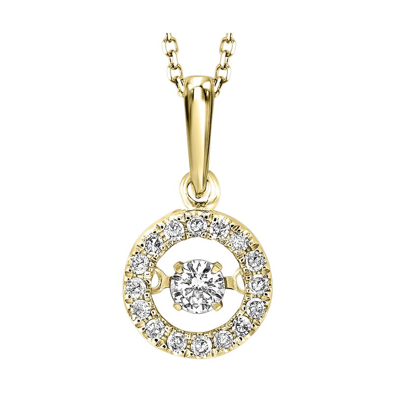 Rhythm of Love 10Kt Yellow Gold Diamond 1/5Ctw Pendant ROL1025-1YC ...