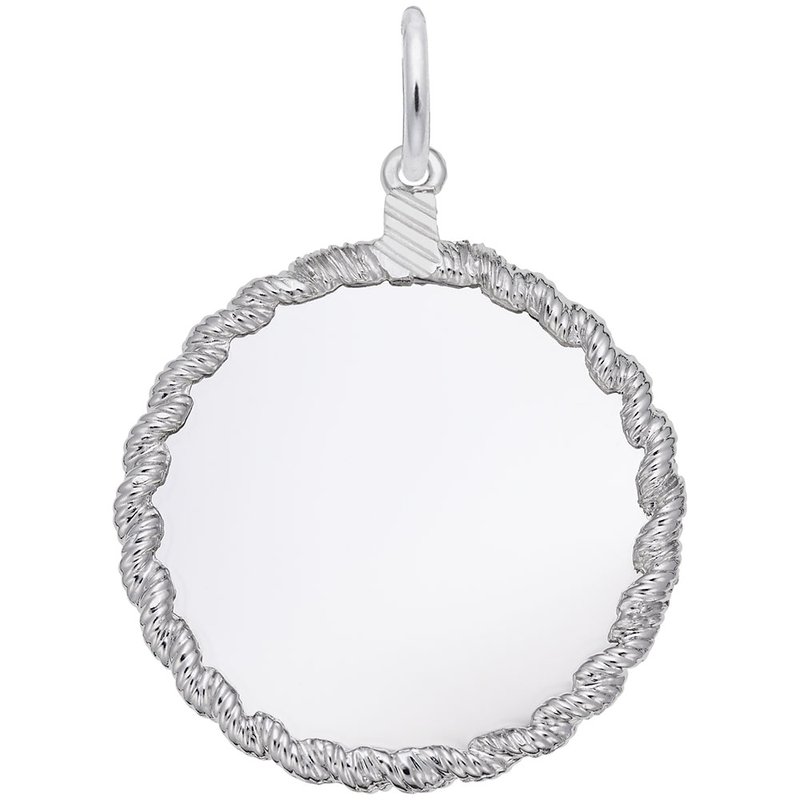 Rembrandt Charms ROPE DISC HEAVY 4622-rope-disc-heavy - Moody's Jewelry