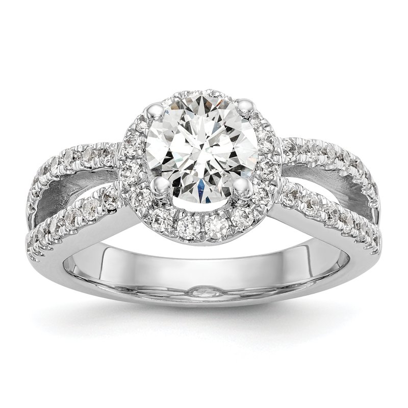 True Origin 14K White Gold 3/4 carat Lab Grown Diamond VS/SI D E F Semi ...