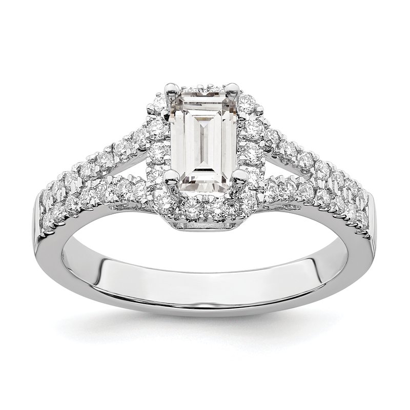 True Origin 14K White Gold 3/8 carat Lab Grown Diamond VS+ F+ Semi ...