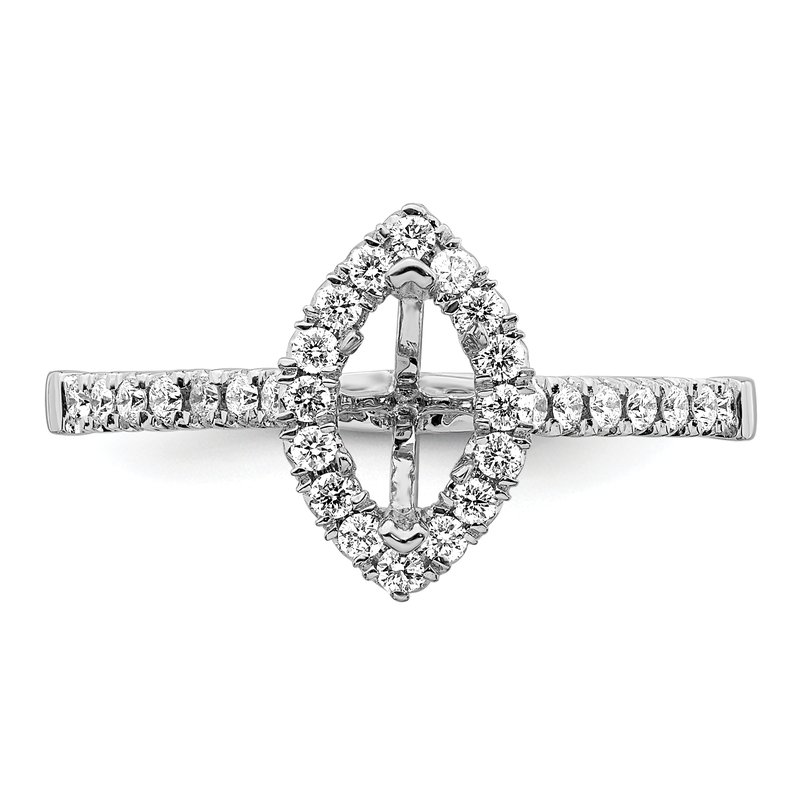 True Origin 14K White Gold 1/3 carat Lab Grown Diamond VS+ F+ Semi ...