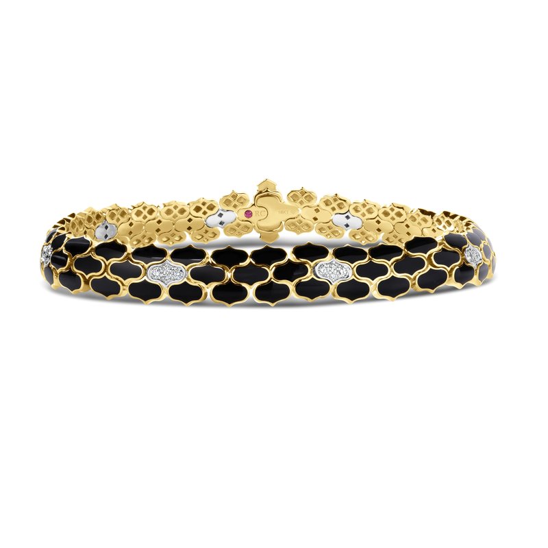 Roberto Coin Cobra Diamond And Enamel Bracelet COBRA-DIAMOND-ENAMEL ...
