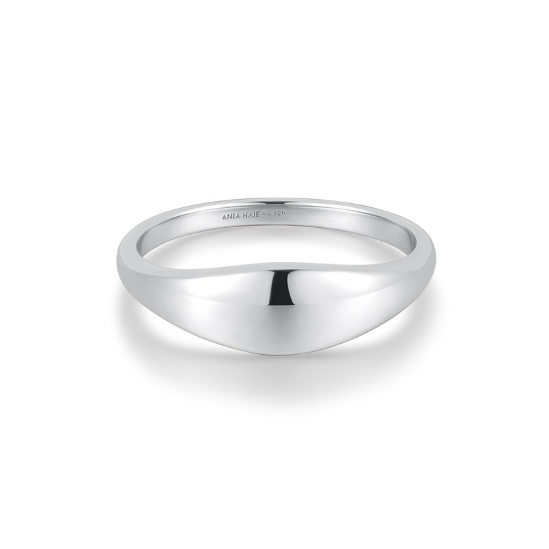 ANIA HAIE Silver Dome Plain Ring R058-05H-58 - Greenberg's Jewelers