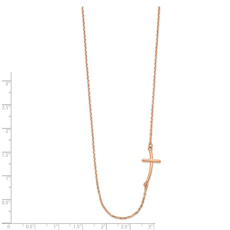 Curved cross necklace store