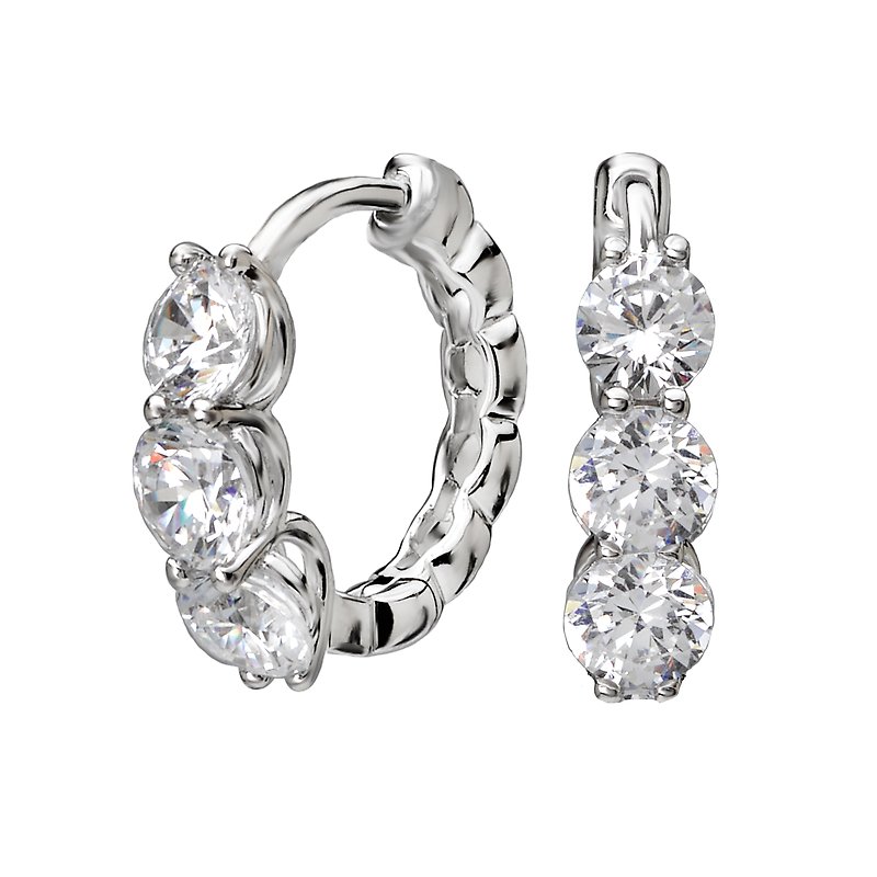 Lab Grown Diamond Fashion Diamond Hoop Earrings 121526-200WLGD - KIM ...