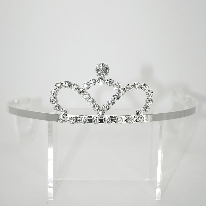 Small Crown Tiara RHI0014001T - Berco Jewelry